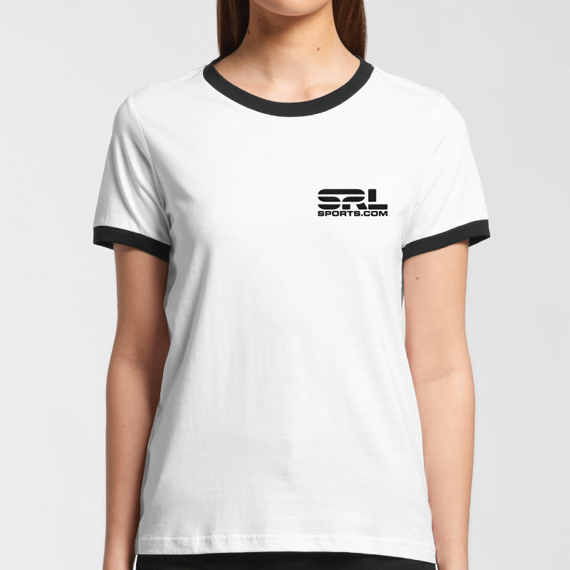 AS Colour Women's Ringer Tee - 4053 with Print or Embroidery – SRL Sports