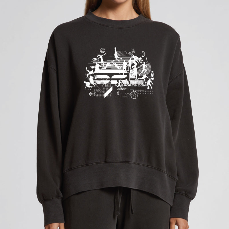 AS Colour Women's Faded Crew - 4106 with Print or Embroidery – SRL Sports